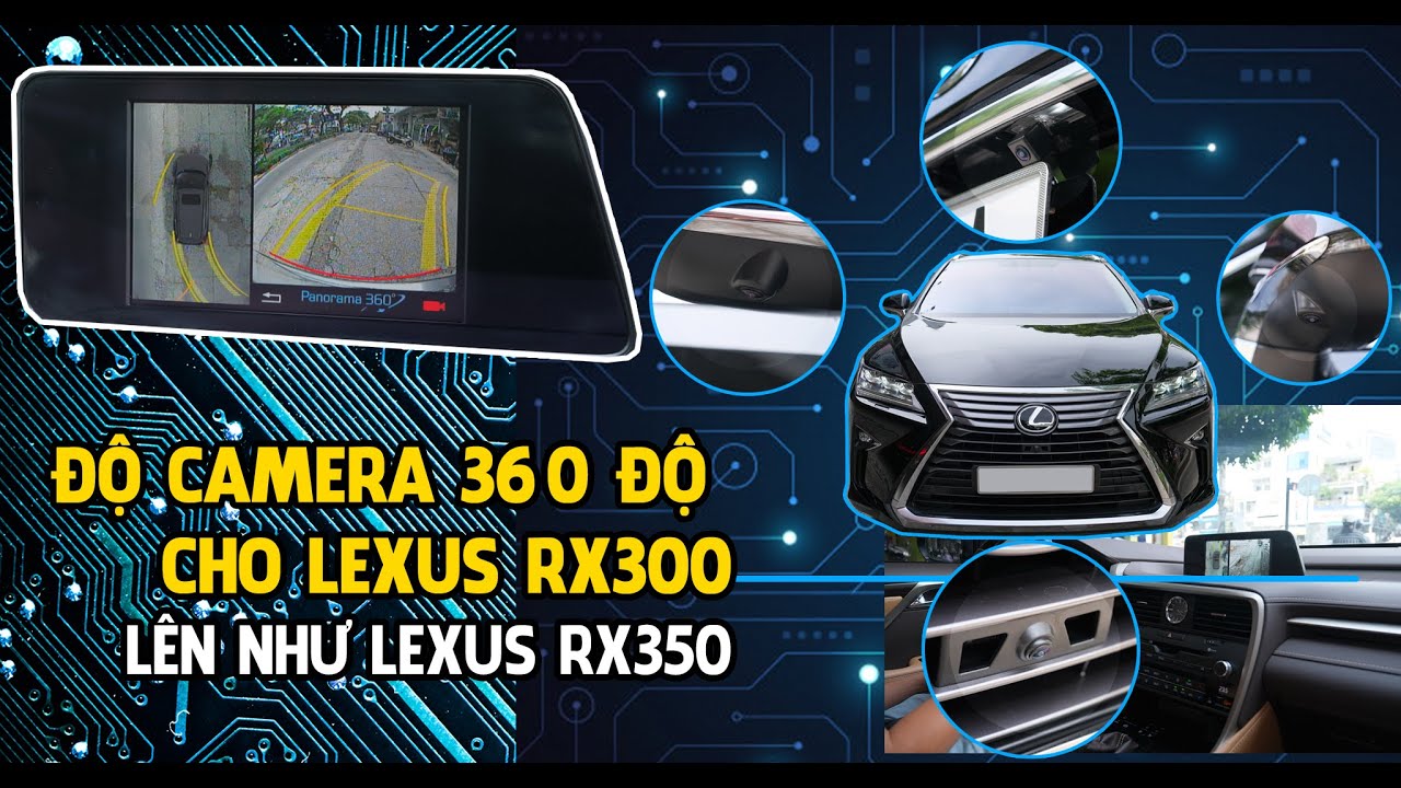 Camera 360 ô tô cho xe Lexus - Cao cấp- Mô phỏng 3D