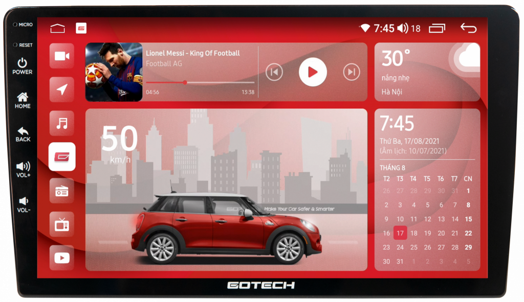 Màn Hình Android Thông Minh Cho Ô Tô Gotech GT14 Music - PandaAuto.vn ...
